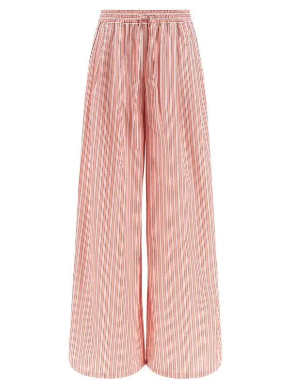 Dolce & Gabbana Silk Blend Striped Pajama Pants
