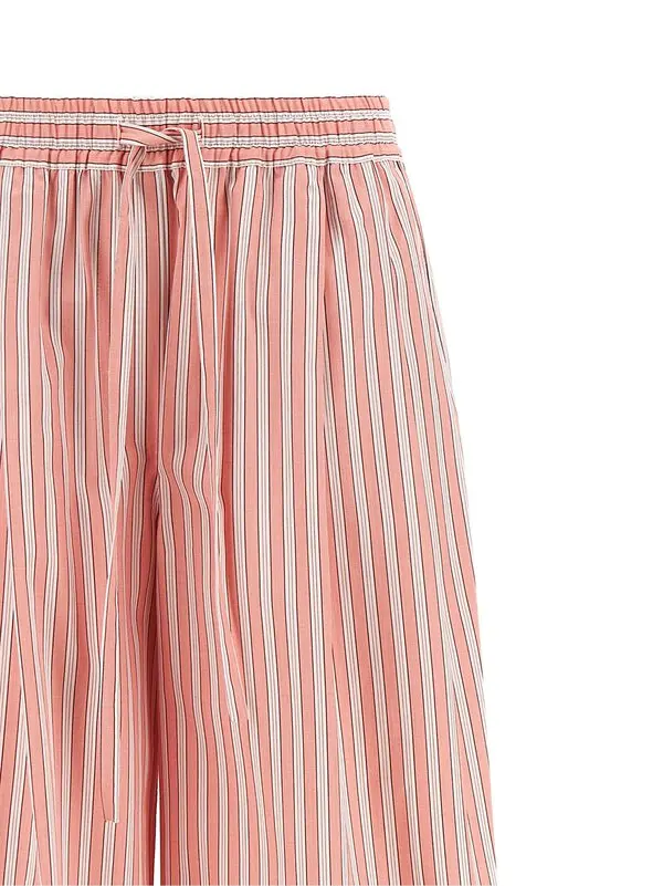 Dolce & Gabbana Silk Blend Striped Pajama Pants