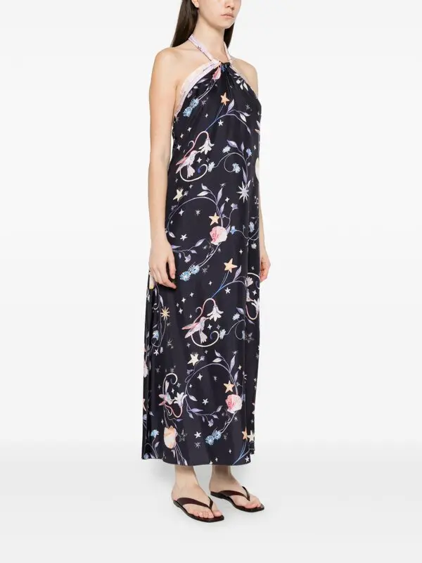 FORTE_FORTE Printed Silk Dress