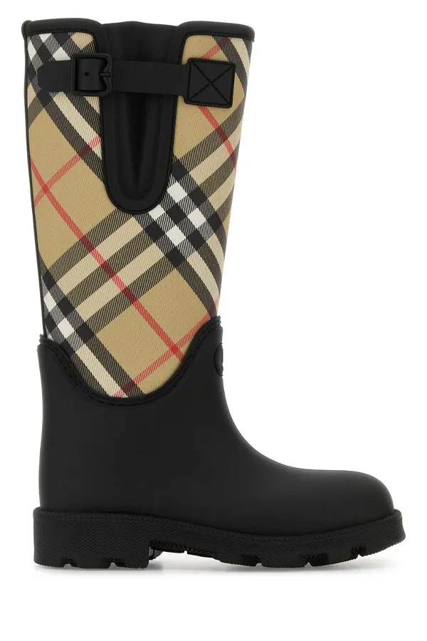 Burberry Printed Rubber Marsh Stamp Boots - Multicolor