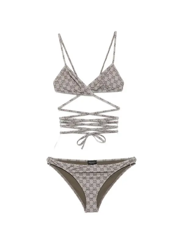 Gucci Gg Triangle Bikini Set