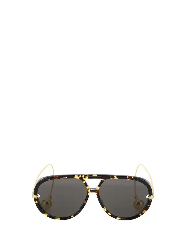 Bottega Veneta Drop Aviator Sunglasses - Black