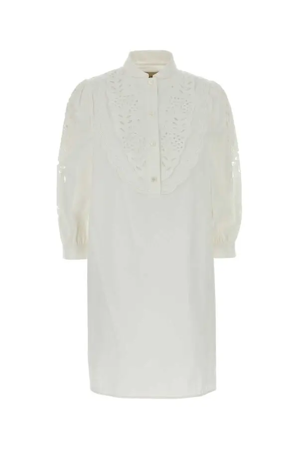 Valentino Garavani Poplin Shirt Dress - White