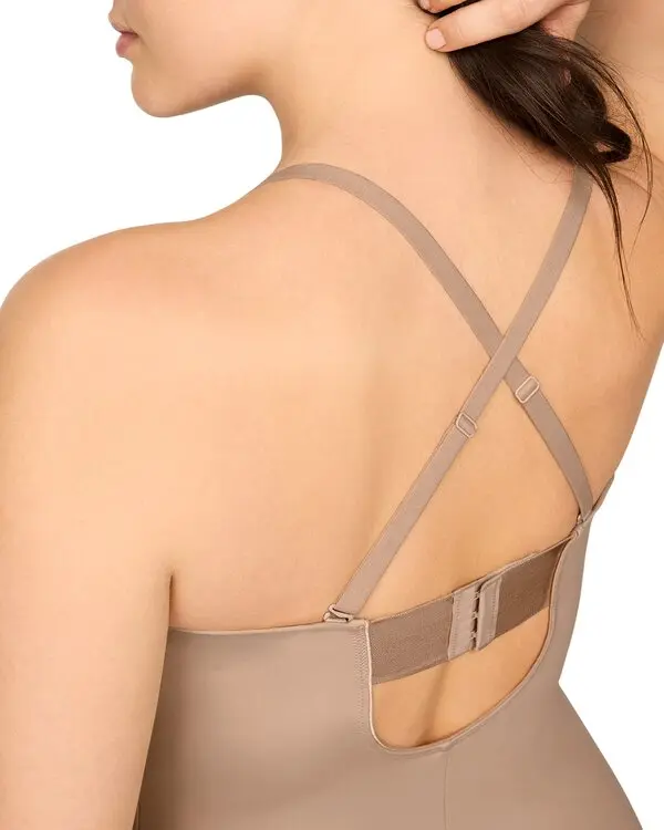 Spanx Suit Your Fancy Strapless Brief Bodysuit - Chai