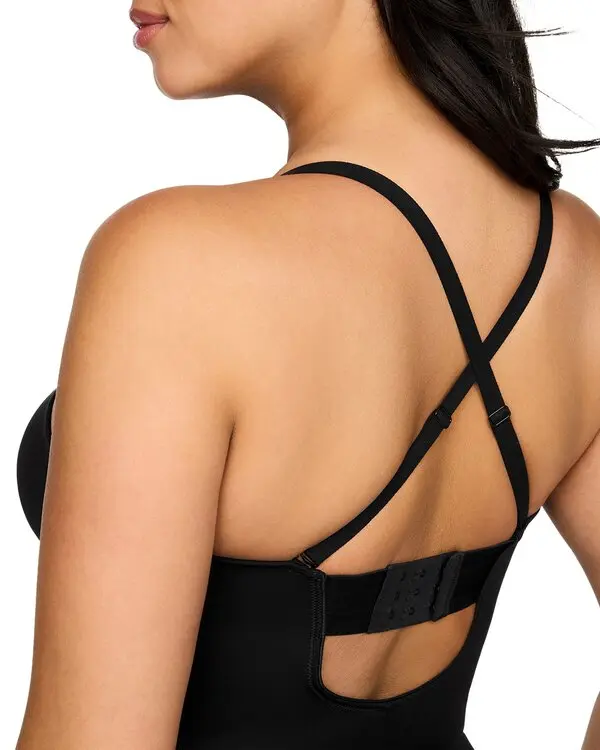 Spanx Suit Your Fancy Strapless Brief Bodysuit - Very Black