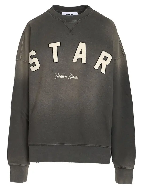 GOLDEN GOOSE Star Print Cotton Sweatshirt