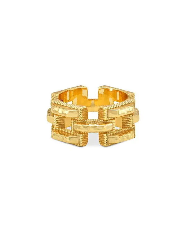 CAPUCINE DE WULF Pathway Ring In 18k Plated