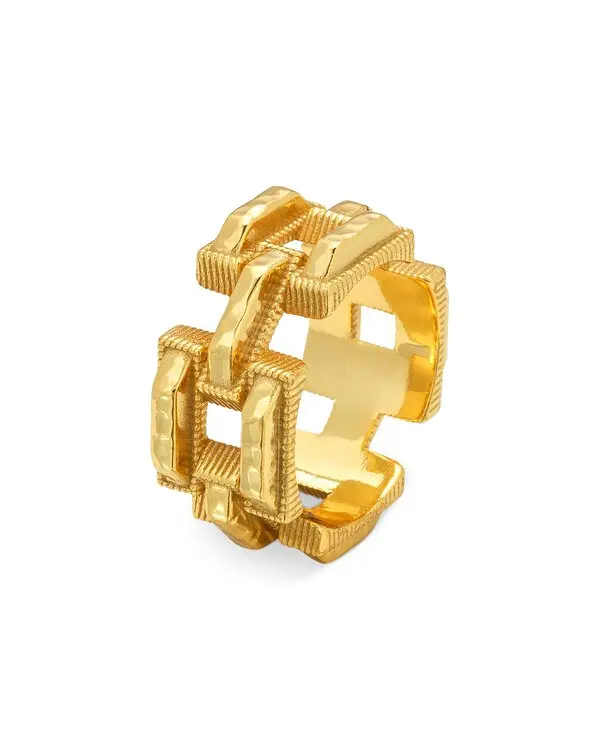 CAPUCINE DE WULF Pathway Ring In 18k Plated