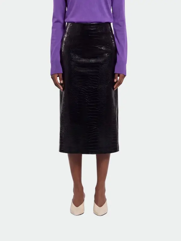 Gucci Lamb Skin Skirt