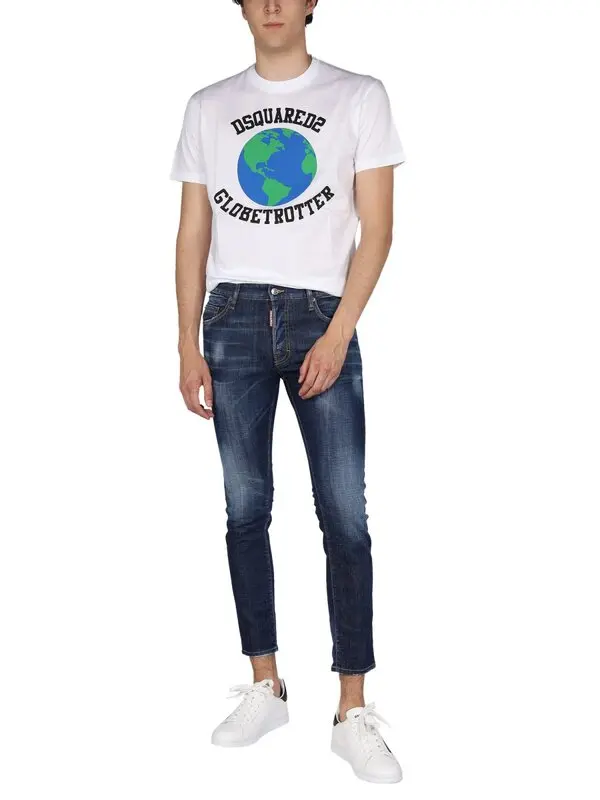 Dsquared2 Globetrotter T-shirt With Print