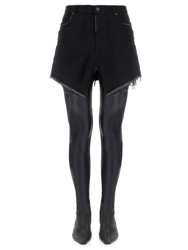 Balenciaga Mini Cut-up Skirt - Black