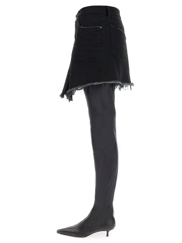 Balenciaga Mini Cut-up Skirt