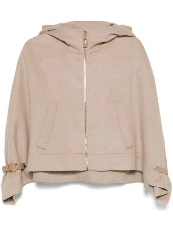 Max Mara Wool Hooded Cape