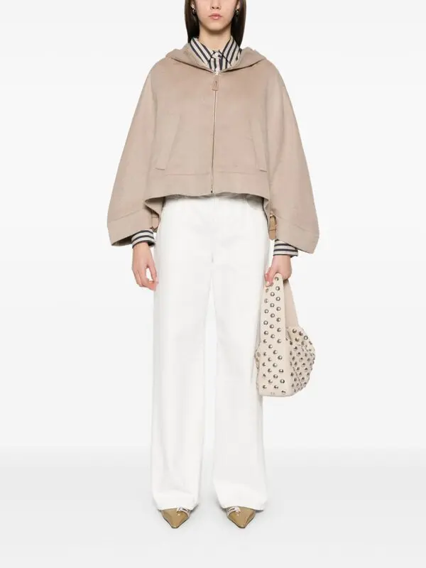 Max Mara Wool Hooded Cape