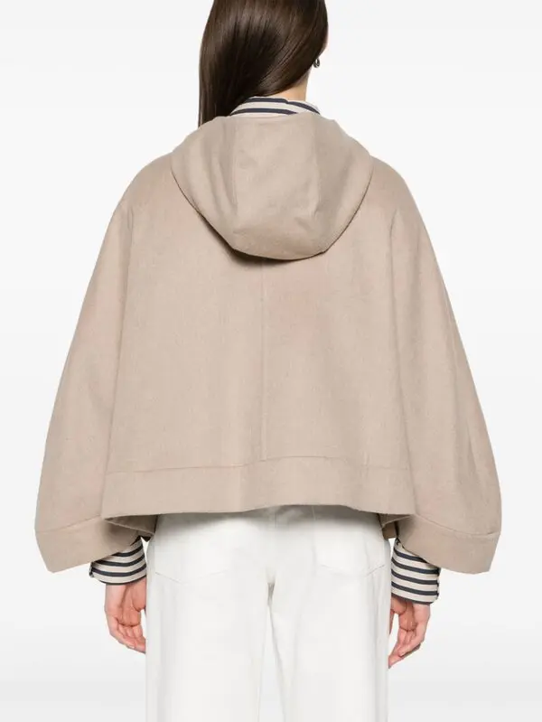 Max Mara Wool Hooded Cape