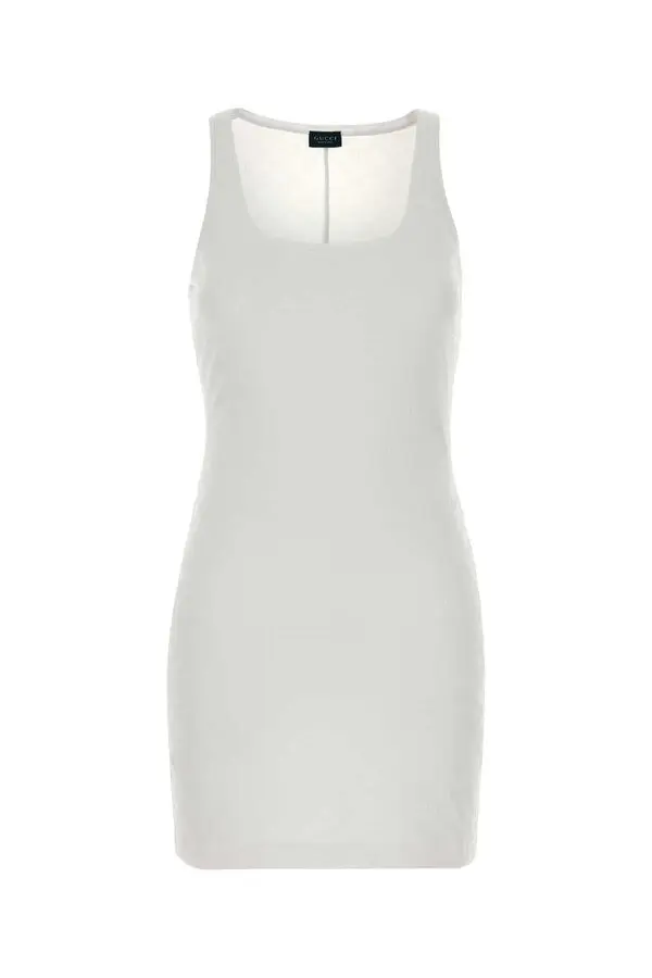 Gucci Gg Jacquard Mini Dress - White