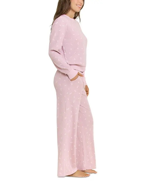 Honeydew Intimates Kickback Long Sleeve Top & Wide Leg Pants Pajama Set