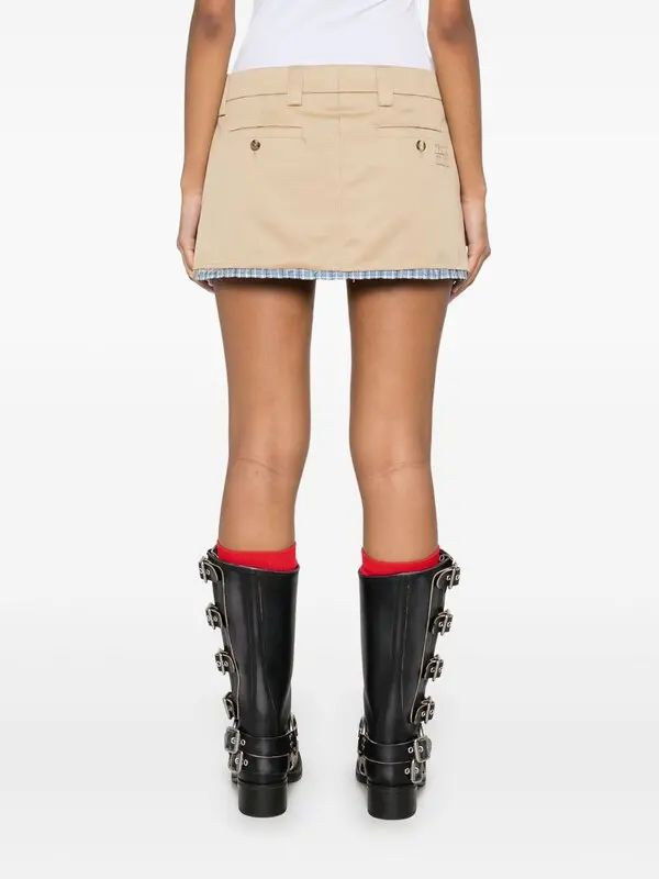 Miu Miu Cotton Mini Skirt