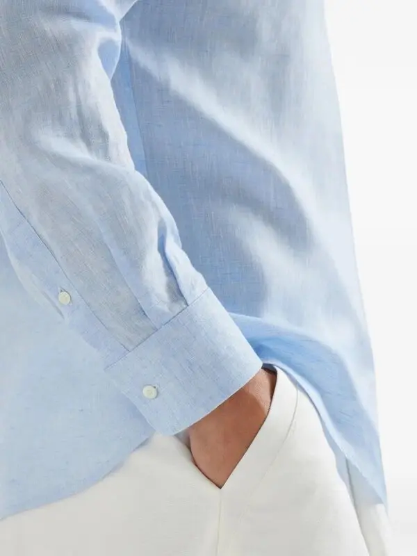 Brunello Cucinelli Linen Easy Fit Shirt