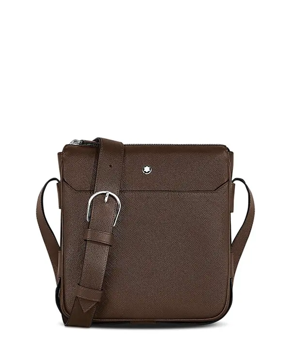 Montblanc Sartorial Leather Vertical Belt Messenger Bag
