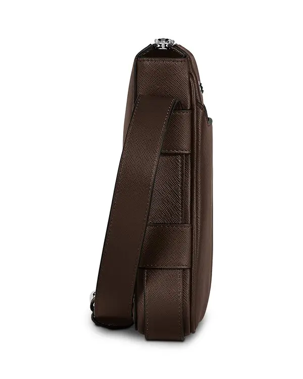 Montblanc Sartorial Leather Vertical Belt Messenger Bag