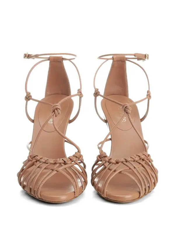 FORTE_FORTE Leather Heel Sandals