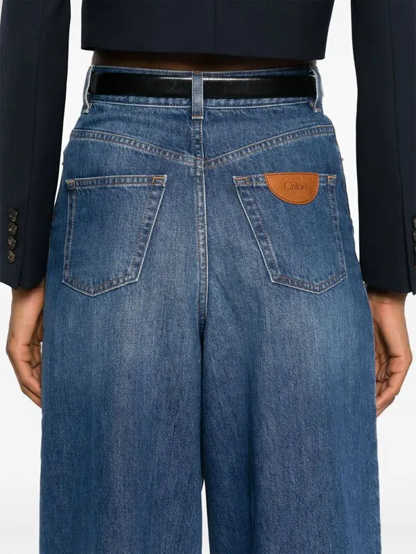 Chloé Cotton Wide-leg Denim Jeans
