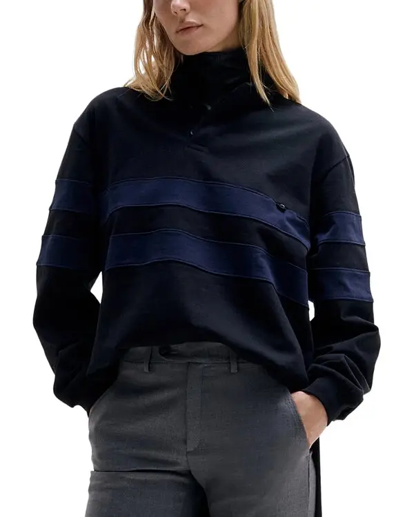 DARKPARK Jill Striped Rugby Polo