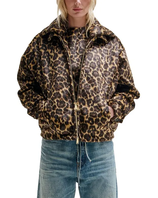 DARKPARK Print Faux Fur Jacket