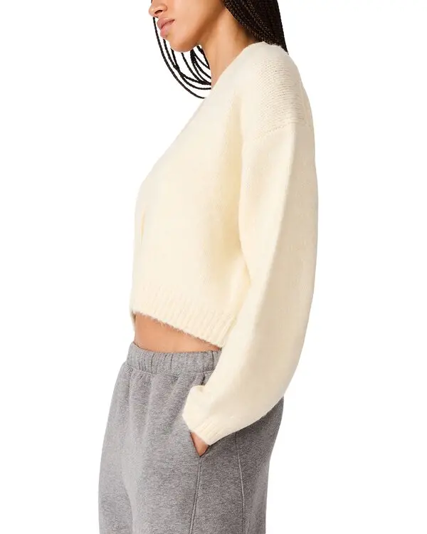 Steve Madden Mica V-neck Button-front Sweater