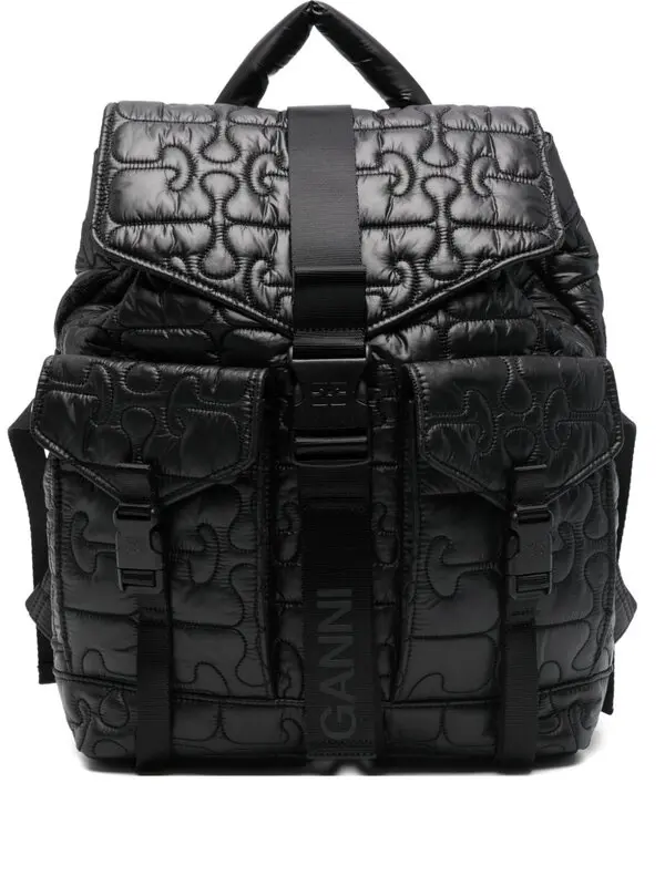 GANNI Quilted Nylon Backpack