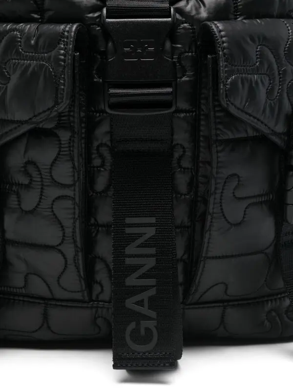 GANNI Quilted Nylon Backpack