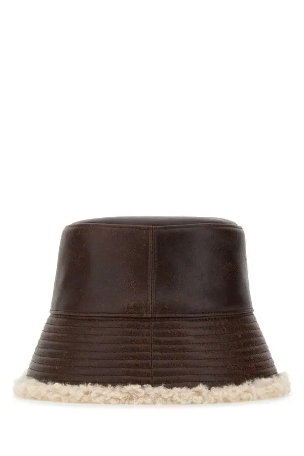 Stella McCartney Synthetic Leather Bucket Hat