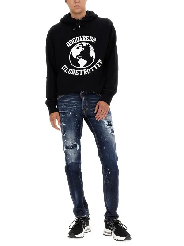 Dsquared2 Globetrotter Hooded Sweatshirt