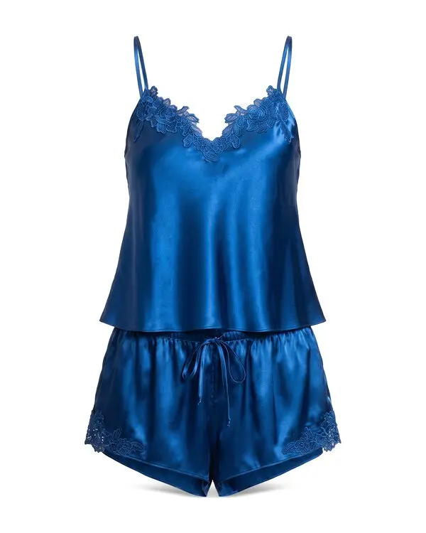 IN BLOOM BY JONQUIL Lace Trim Satin Cami & Shorts Pajama Set