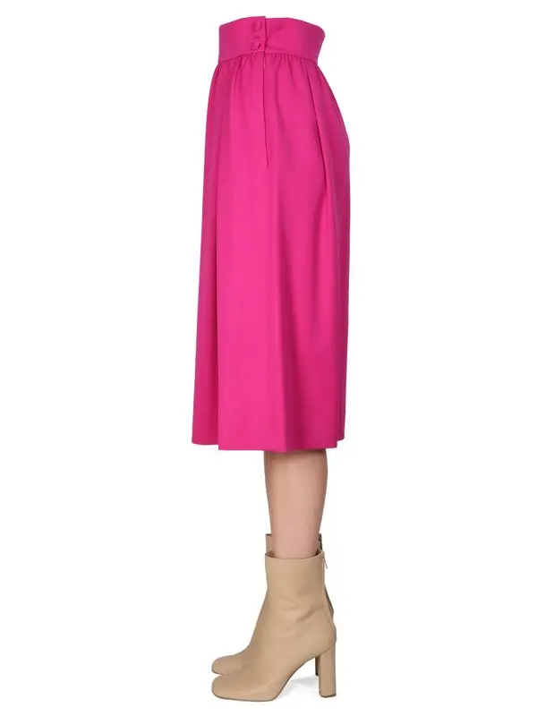 Moschino Flared Midi Skirt