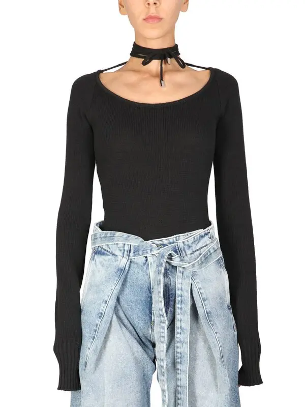 Attico Heather Sweater - Black