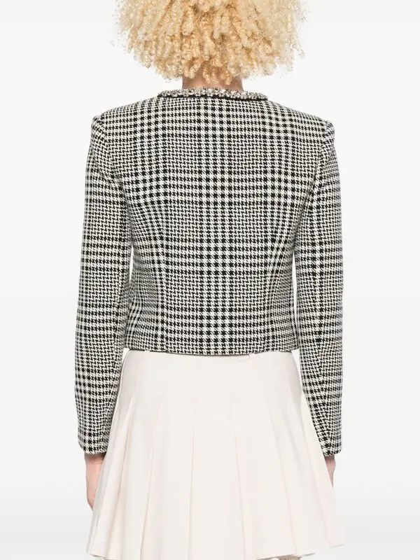 SELF-PORTRAIT Wool Blend Checked Jacket