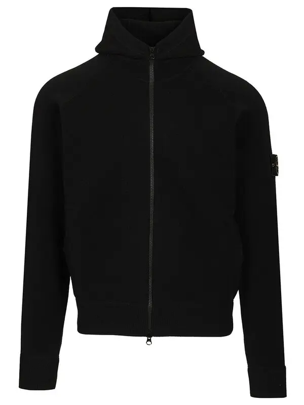 Stone Island Virgin Wool Blend Crew Neck Sweater