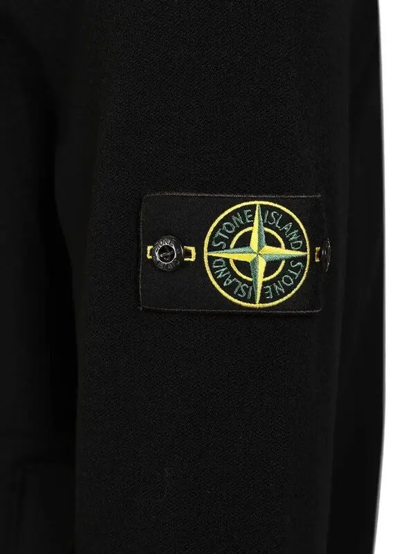 Stone Island Virgin Wool Blend Crew Neck Sweater