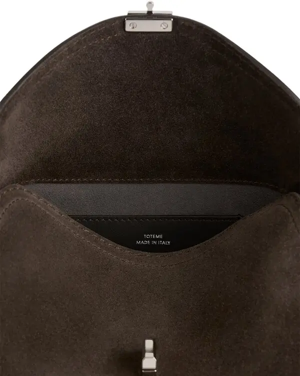 TOTEME T-lock Suede Convertible Clutch