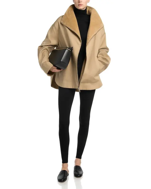 TOTEME Waxed Cotton Zipped Country Jacket