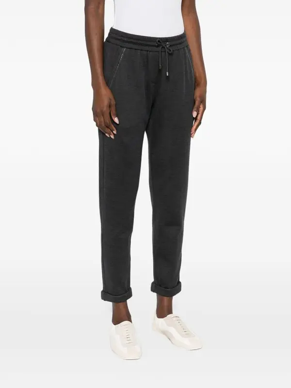 Brunello Cucinelli Cotton And Silk Blend Trousers