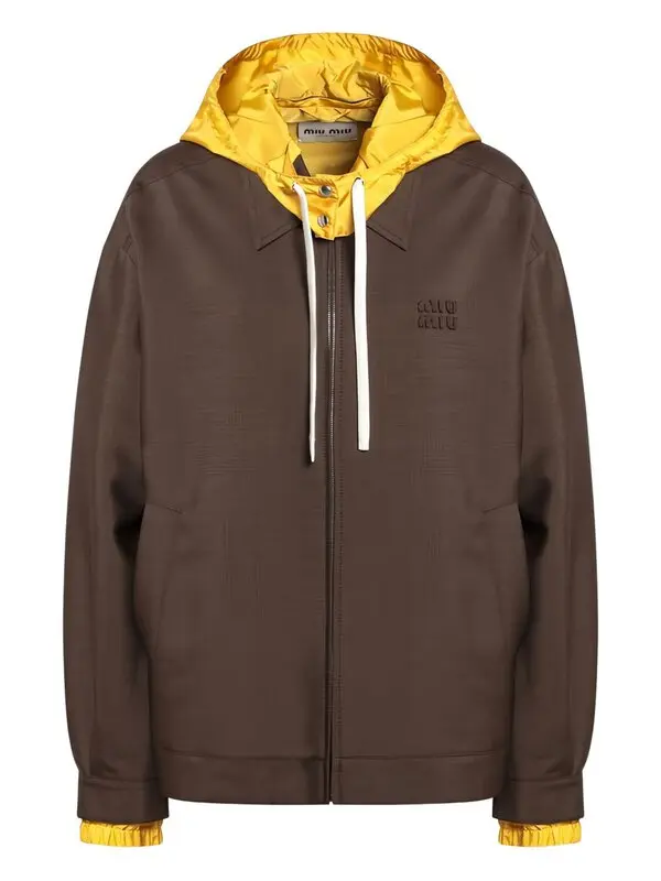 Miu Miu Wool Hooded Jacket