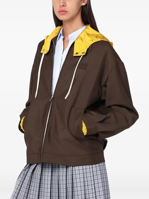 Miu Miu Wool Hooded Jacket