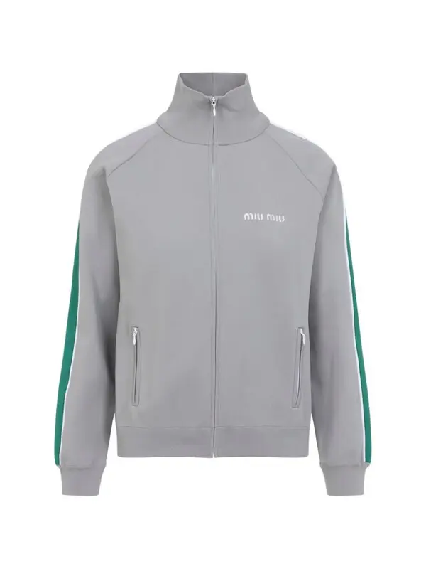 Miu Miu Logo Nylon Cardigan