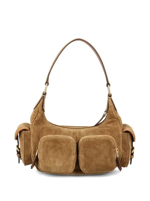 Miu Miu Pocket Velvet Shoulder Bag