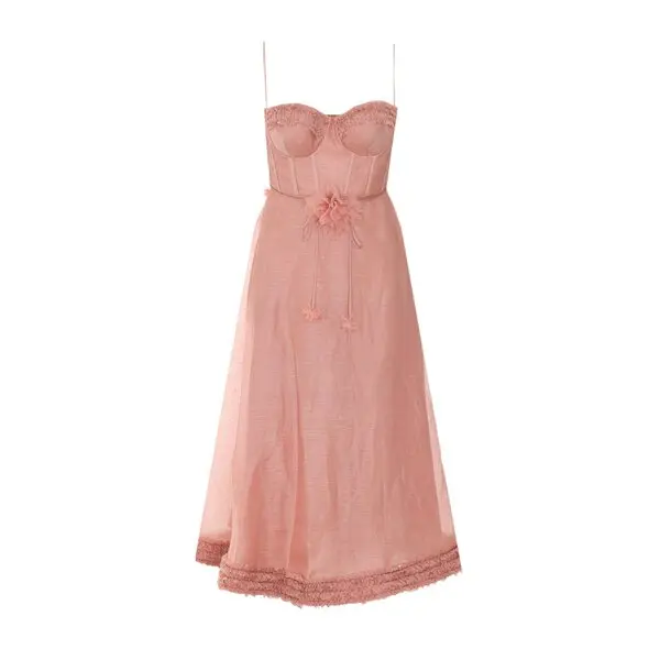 Zimmermann Luna Ruffle Midi Dress