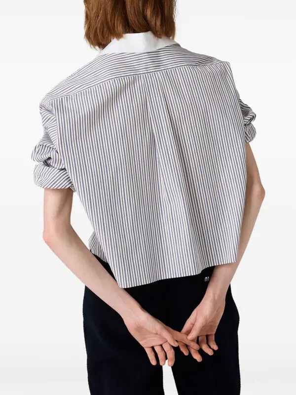 Miu Miu Striped Cotton Shirt
