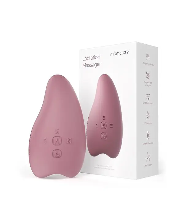 MOMCOZY Warming And Vibration Lactation Massager - Pink
